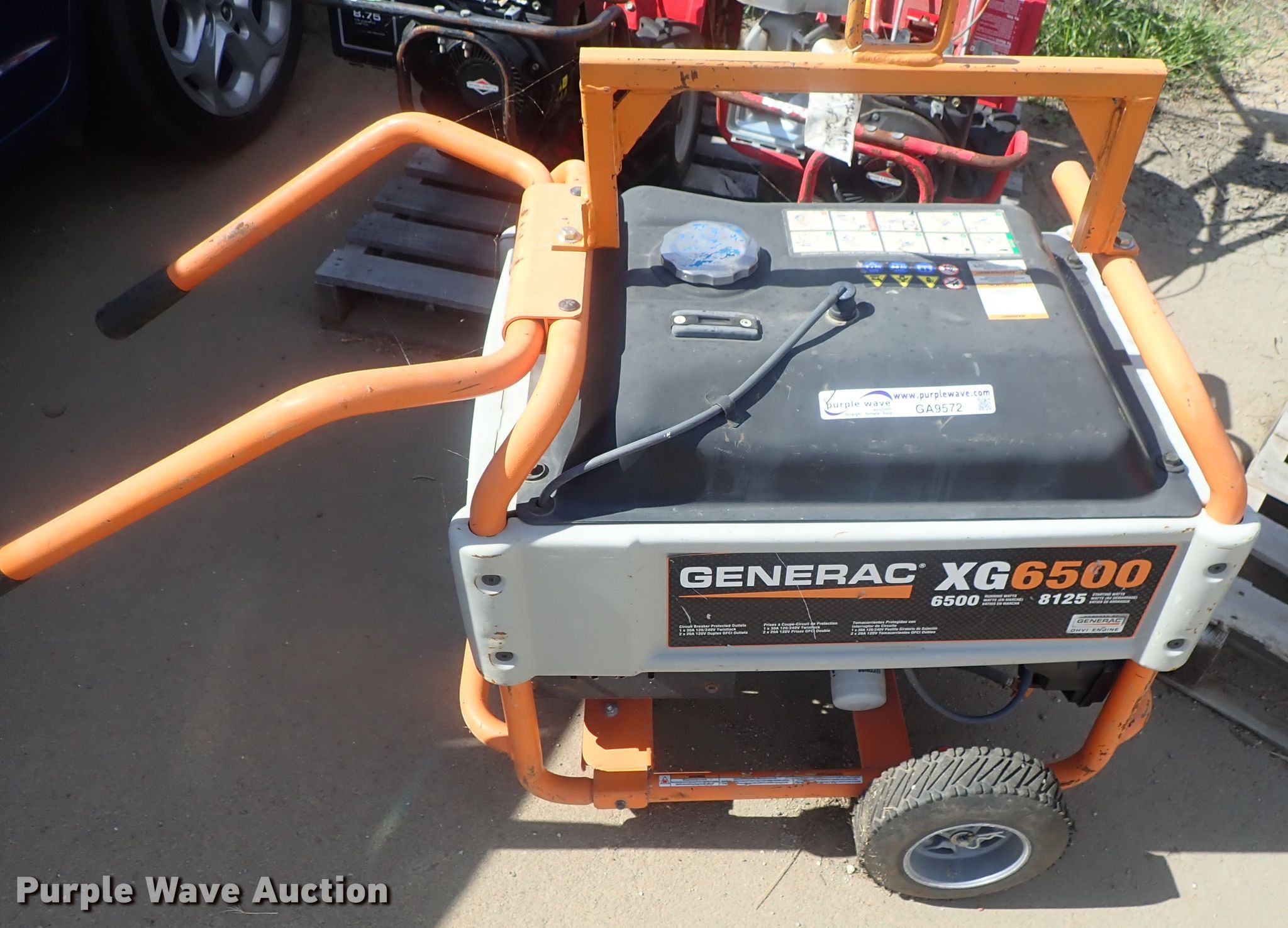 Generac XG6500 generator in Wichita, KS | Item GA9572 sold | Purple Wave