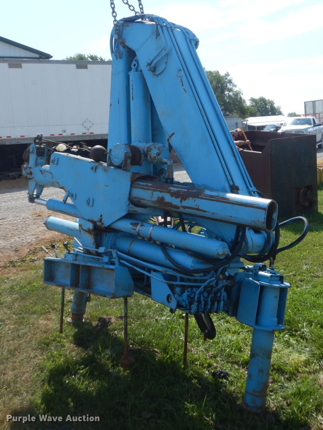 Hiab 950 knuckle boom crane in Allerton, IA | Item FT9051 sold | Purple ...