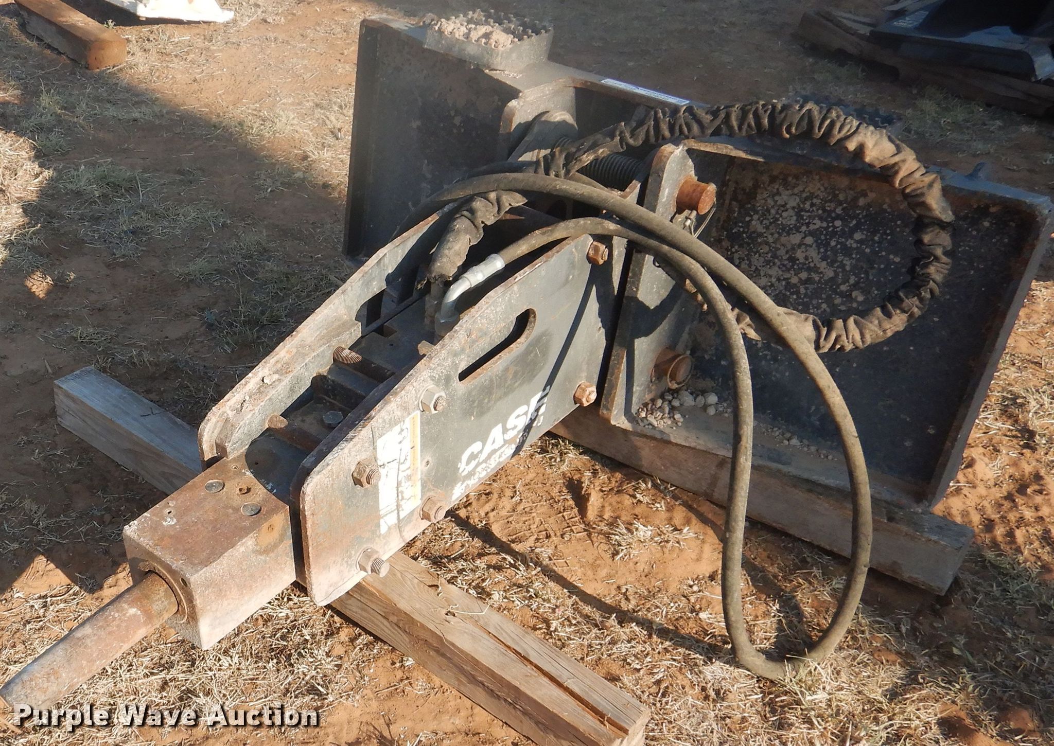 Case skid steer breaker in Wolfforth, TX | Item HO9040 sold | Purple Wave