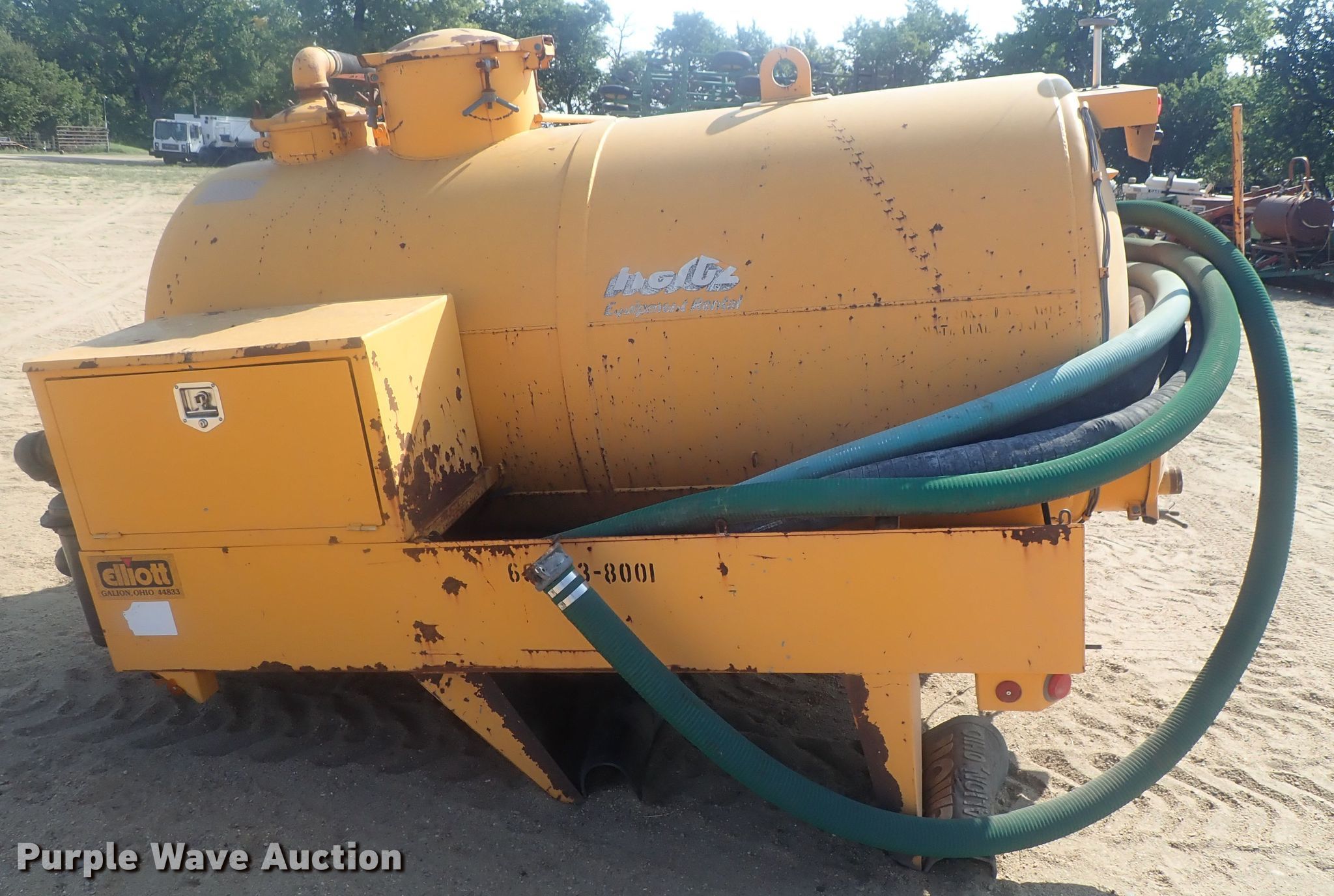 Elliott vacuum tank bed in Kinsley, KS | Item HK9964 sold | Purple Wave