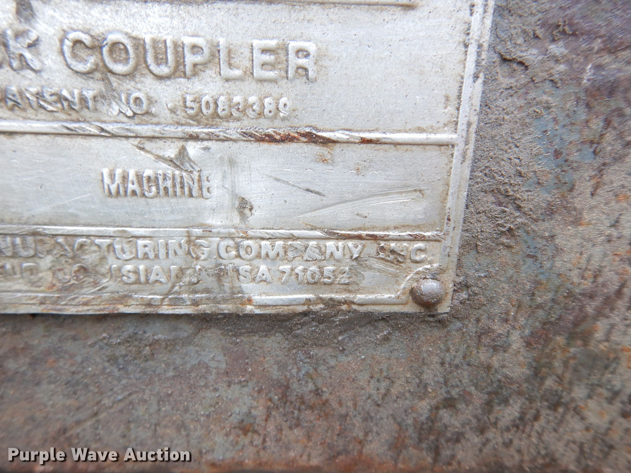 Jb Hendrix excavator coupler in Milford, KS | Item HY9708 sold | Purple ...