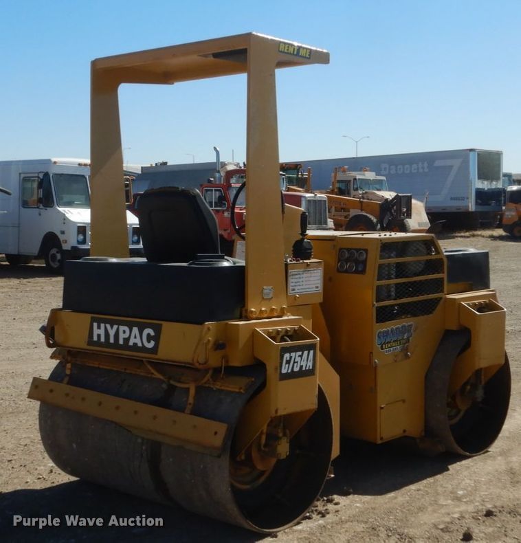 Hypac C754A vibratory double drum roller co in Pierre, SD | Item DC8814 ...
