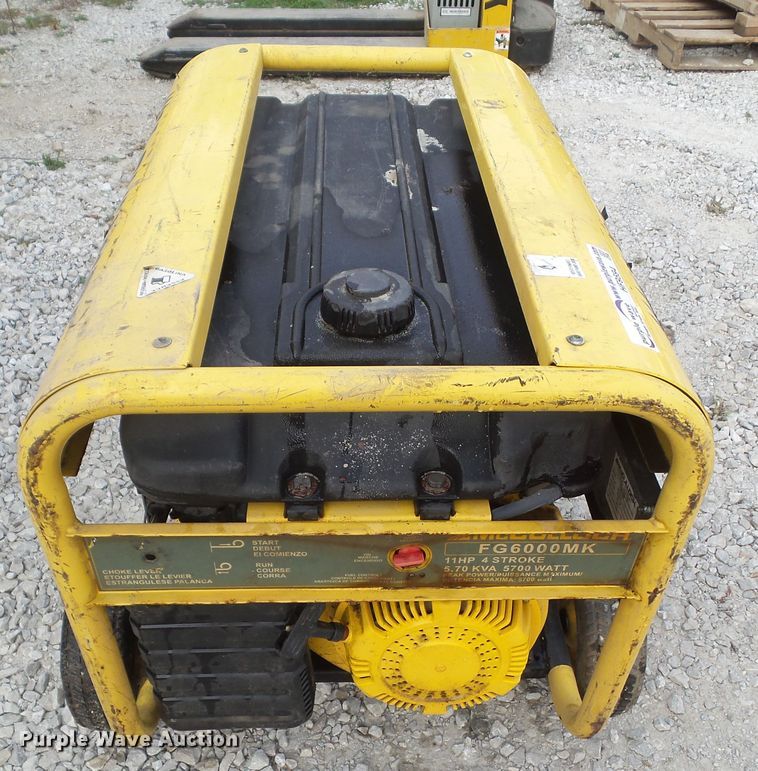 Mccullough generator in Des Moines, IA | Item HF9594 sold | Purple Wave