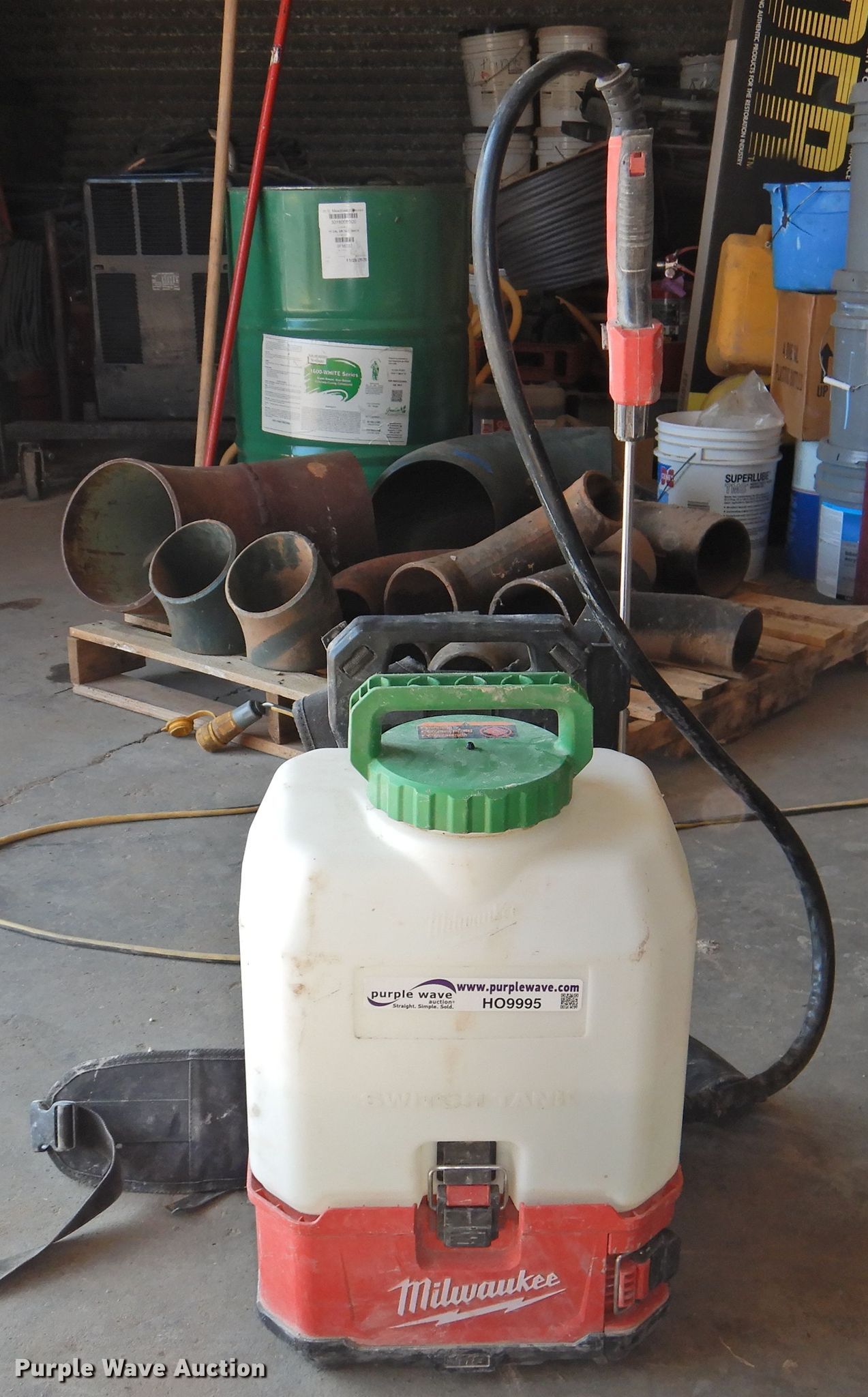 Milwaukee backpack sprayer in Amarillo, TX | Item HO9995 sold | Purple Wave