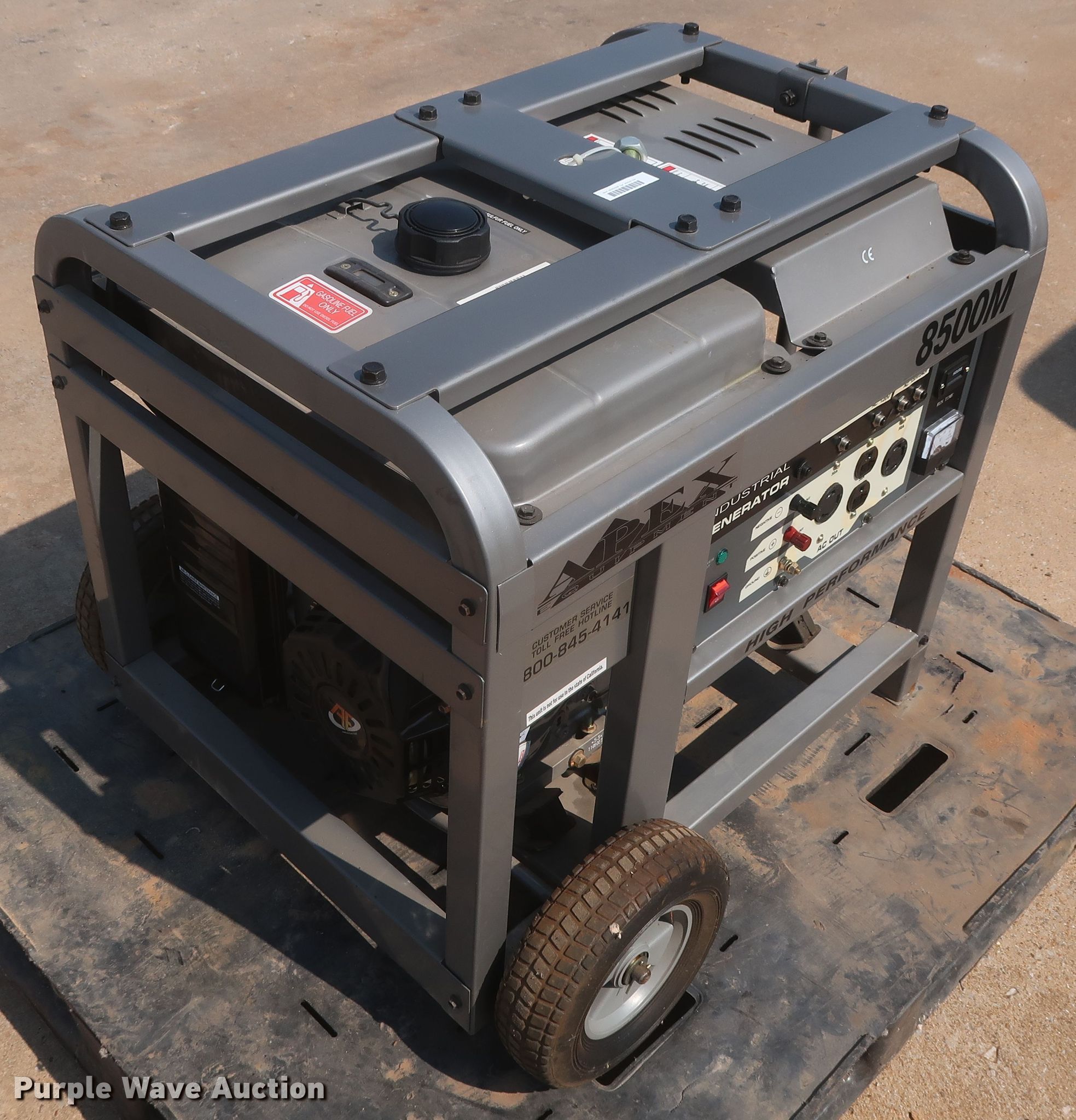 Apex 8500M generator in Duncan, OK | Item HJ9481 sold | Purple Wave