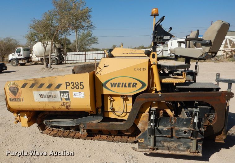 2011 Weiler P385 paver in Lubbock, TX | Item DJ8785 sold | Purple Wave