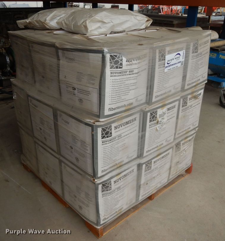 (27) boxes of Novomesh concrete additive in Topeka, KS | Item DH3482 ...