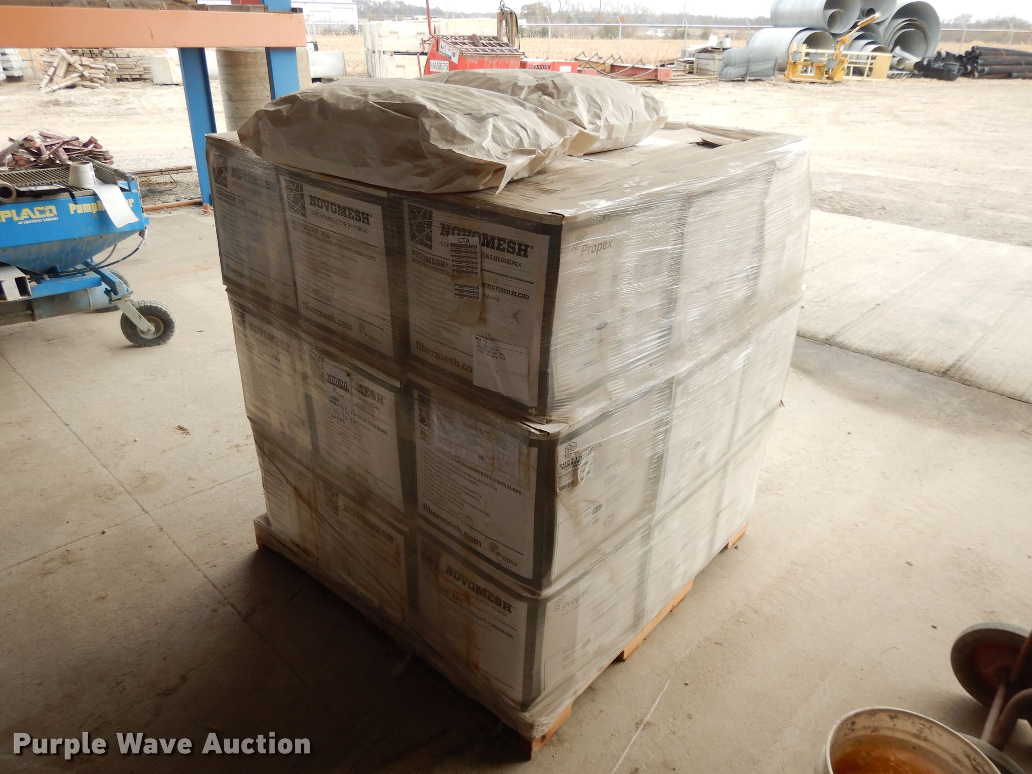 (27) boxes of Novomesh concrete additive in Topeka, KS | Item DH3482 ...