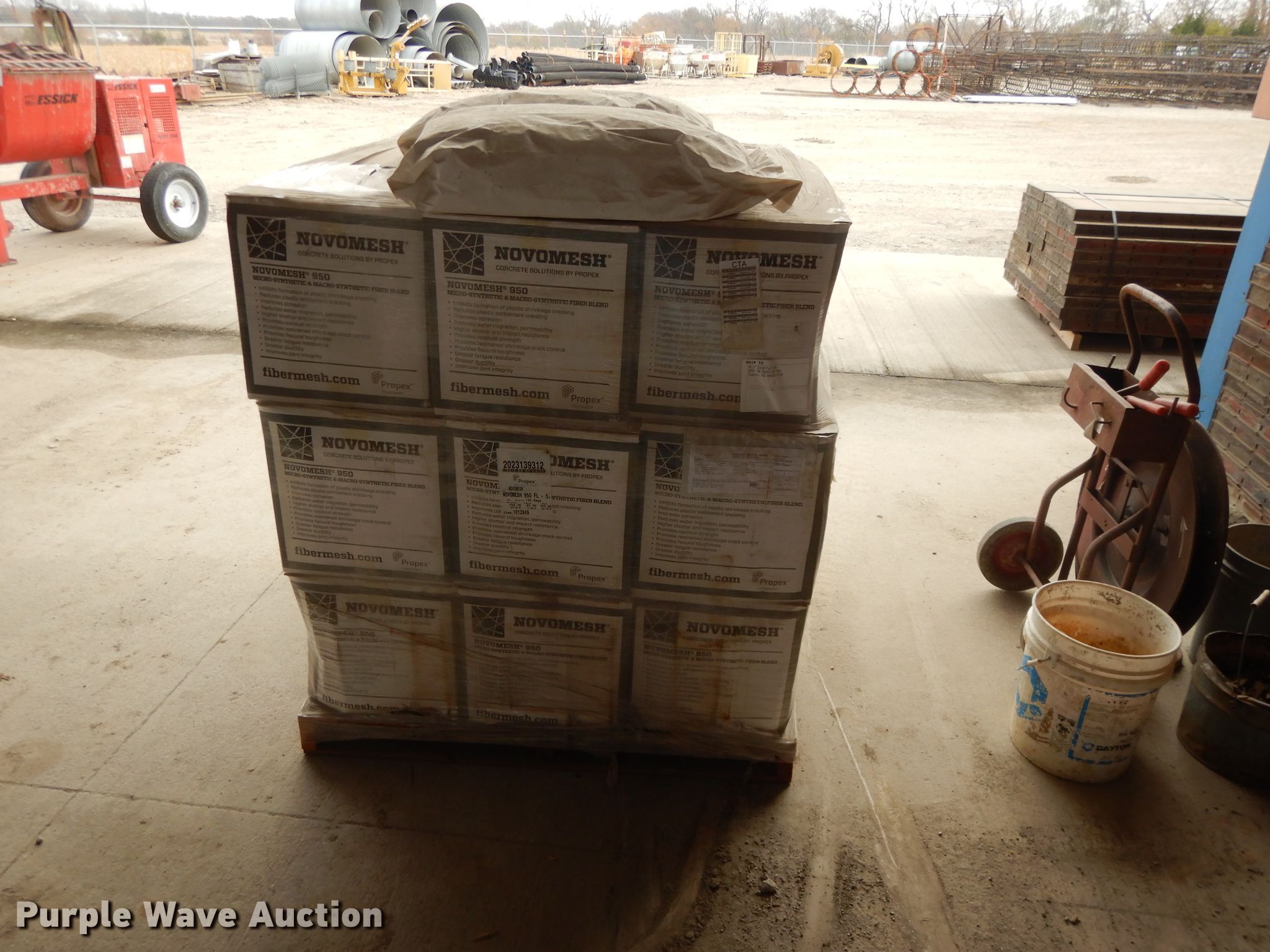 (27) boxes of Novomesh concrete additive in Topeka, KS | Item DH3482 ...