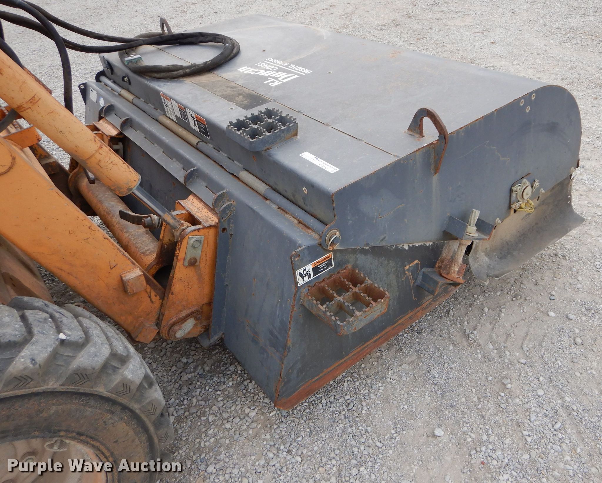 2014 Case skid steer sweeper in De Soto, KS | Item HF9050 sold | Purple ...