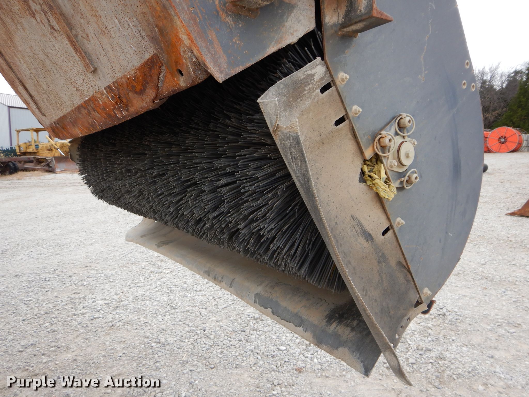 2014 Case skid steer sweeper in De Soto, KS | Item HF9050 sold | Purple ...