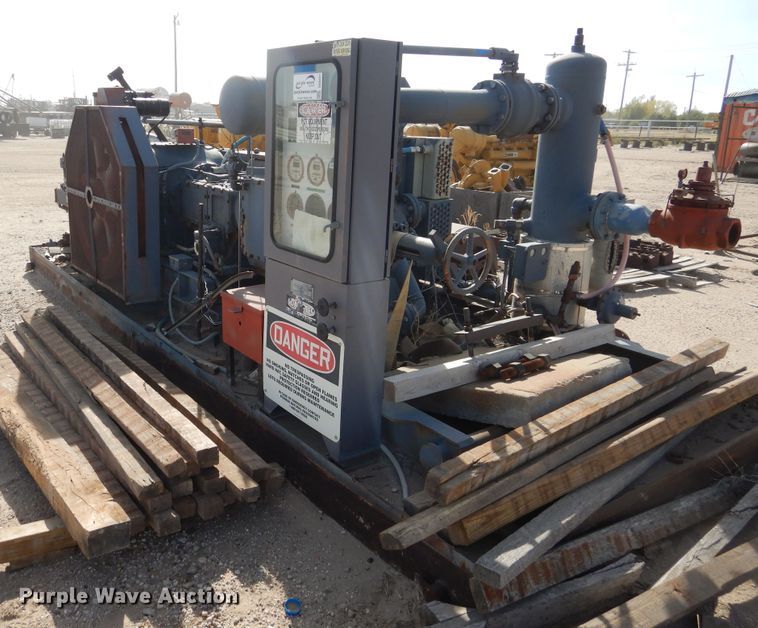Ajax gas compressor in Hugoton, KS | Item DG8327 sold | Purple Wave