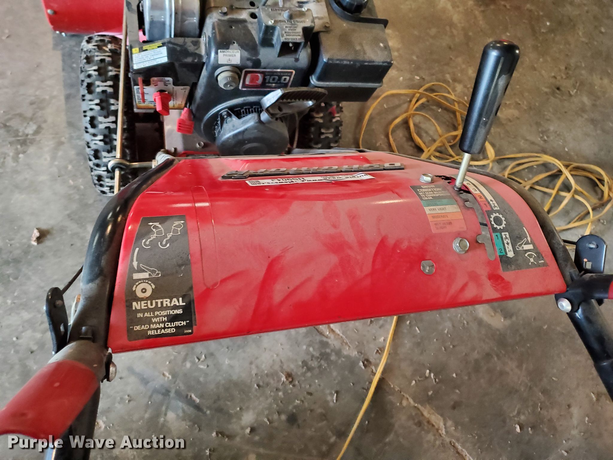 Dynamark 10/33 snow blower in Hill City, KS | Item HS9043 sold | Purple ...