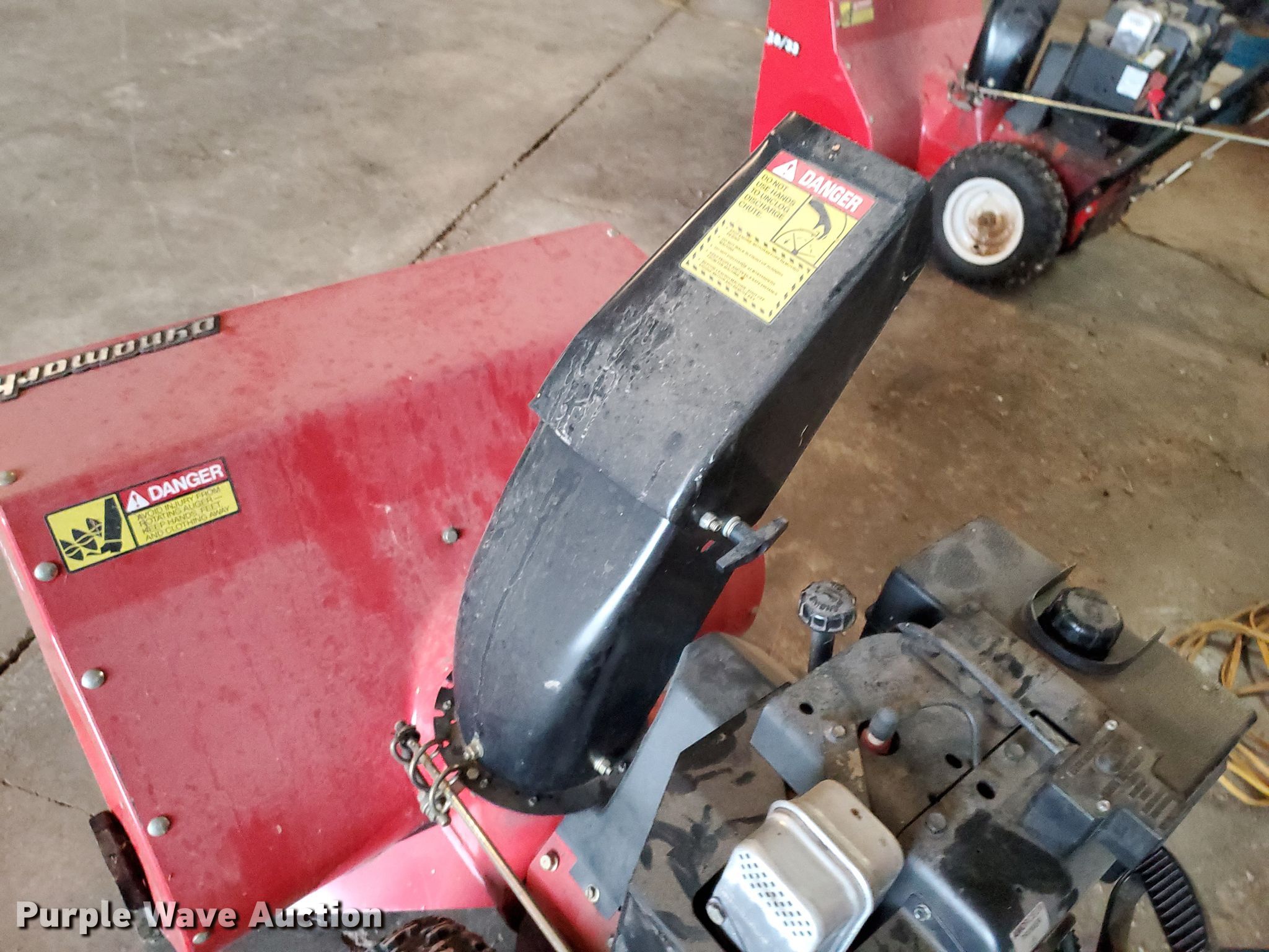 Dynamark 10/33 snow blower in Hill City, KS | Item HS9043 sold | Purple ...
