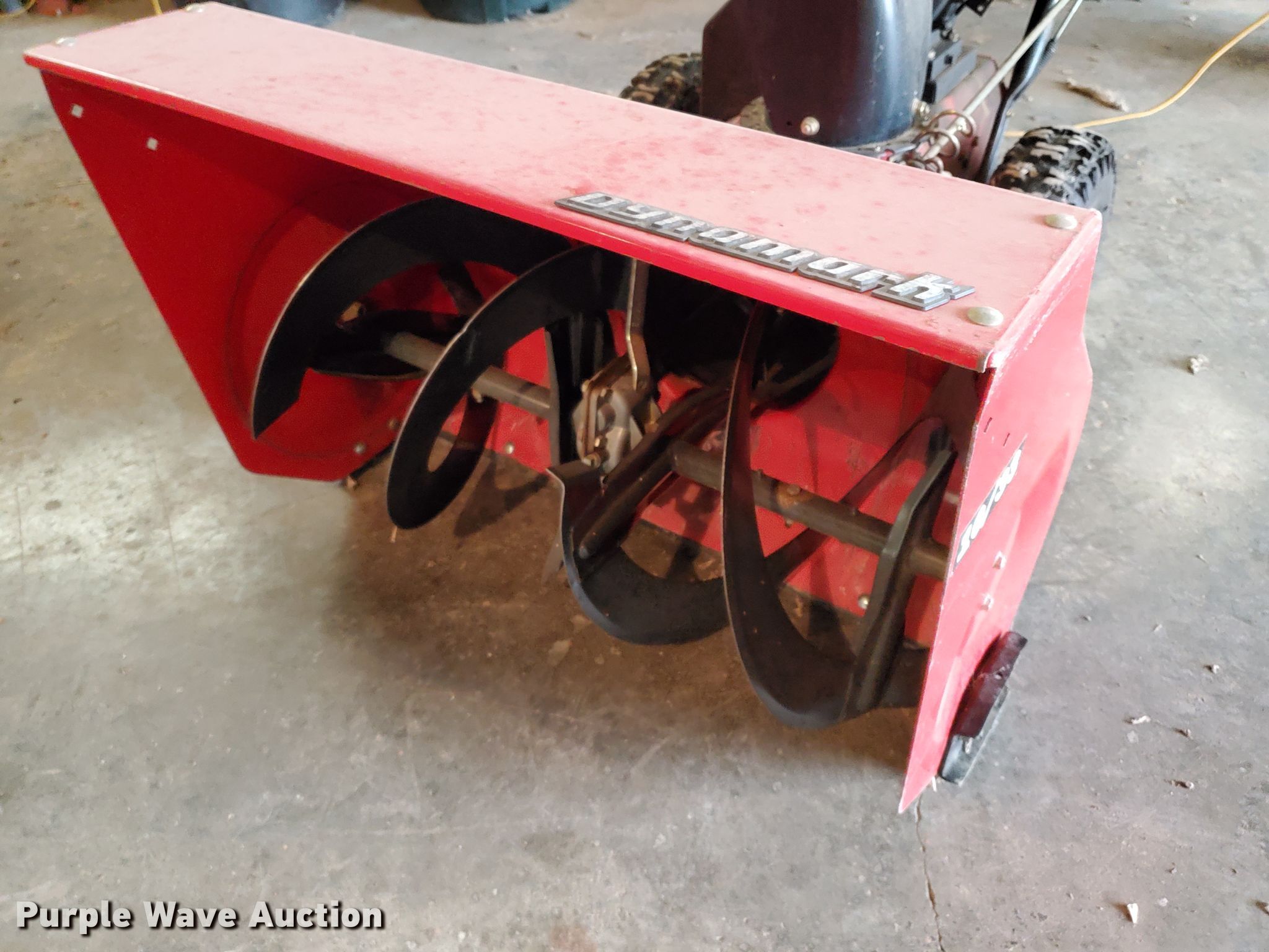 Dynamark 10/33 snow blower in Hill City, KS | Item HS9043 sold | Purple ...
