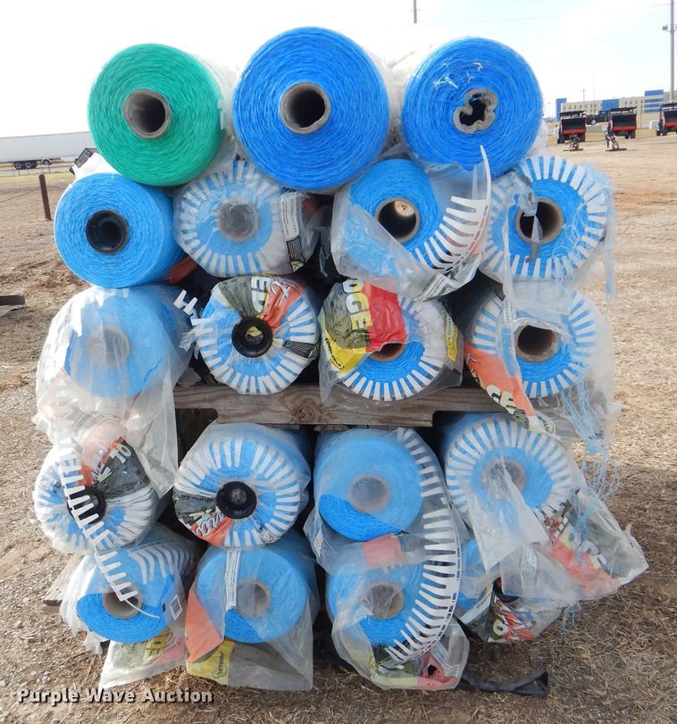 (19) roll of Tama net-wrap in Norman, OK | Item DI3593 sold | Purple Wave