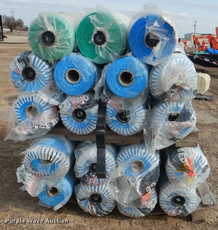 (19) roll of Tama net-wrap in Norman, OK | Item DI3593 sold | Purple Wave