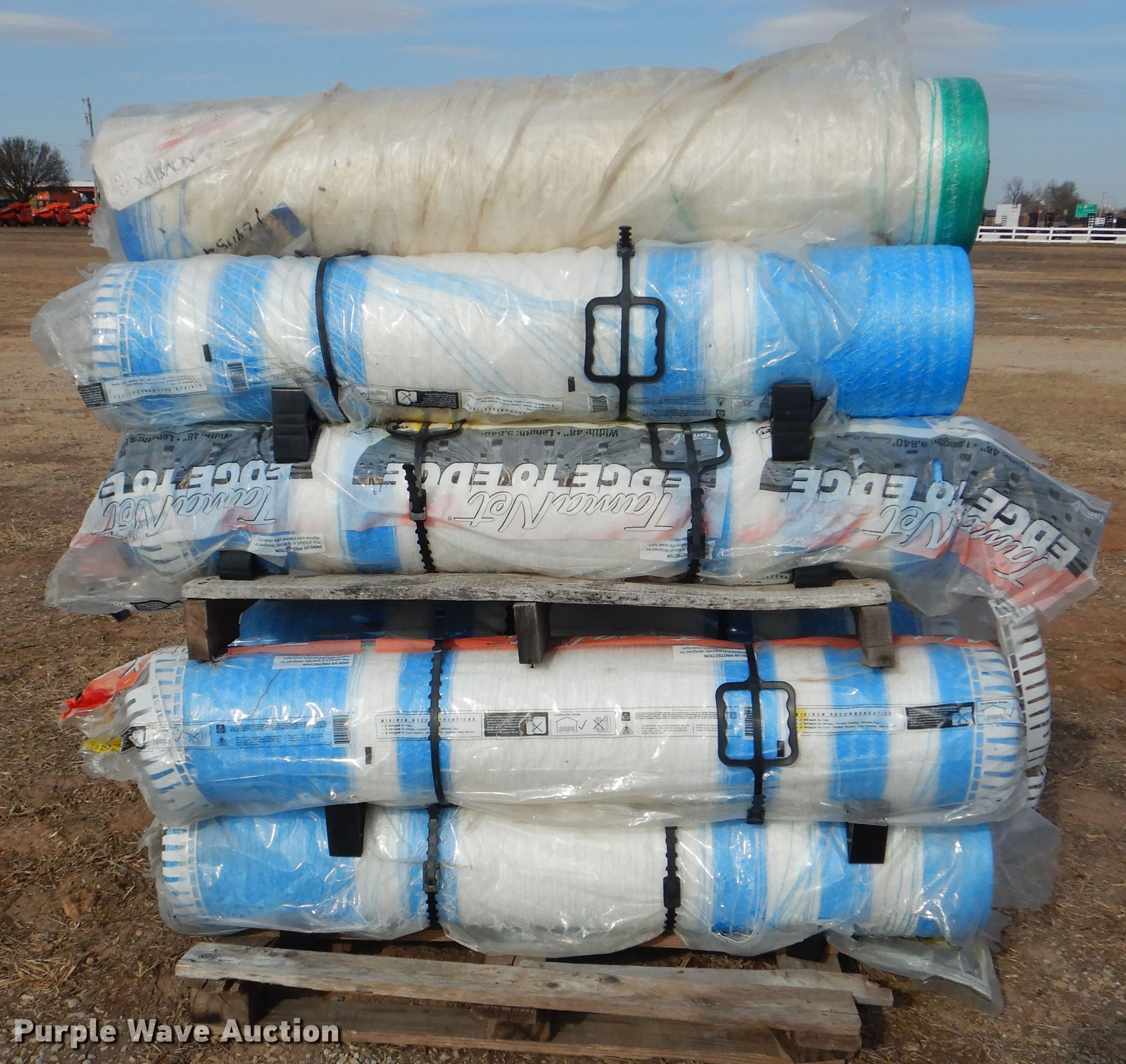 (19) roll of Tama net-wrap in Norman, OK | Item DI3593 sold | Purple Wave