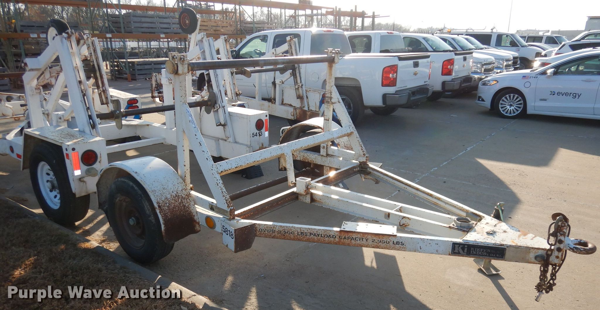 1998 Keifer reel trailer in Topeka, KS | Item GJ9607 sold | Purple Wave