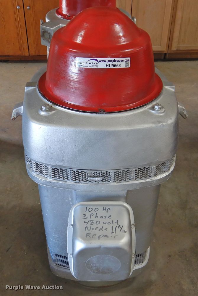 Hollow shaft electric motor in Texline, TX | Item HU9668 sold | Purple Wave