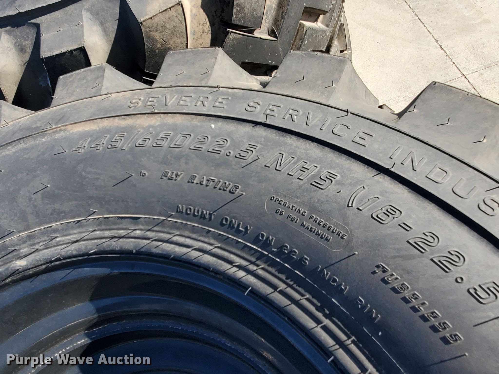 (2) Firestone DuraForce 445/65D22.5 tires in Assaria, KS | Item HS9083 ...