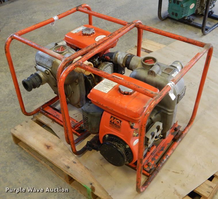 (2) MQ trash pumps in Atchison, KS | Item HF9135 sold | Purple Wave