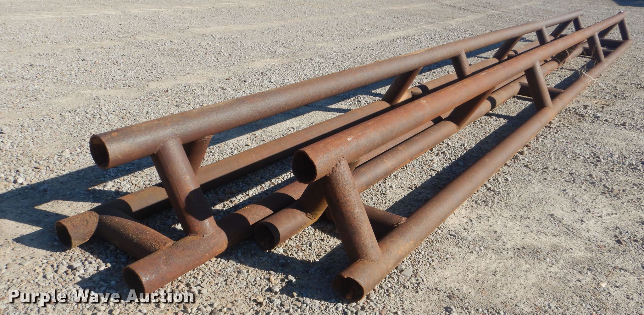 (2) pipe racks in Arkoma, OK | Item HW9778 sold | Purple Wave