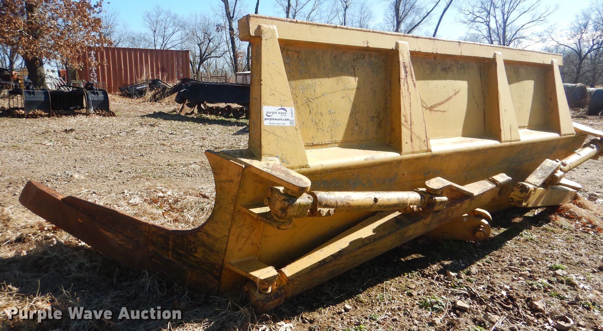 14'3"W dozer clearing blade in Stilwell, OK | Item DJ8627 sold | Purple ...