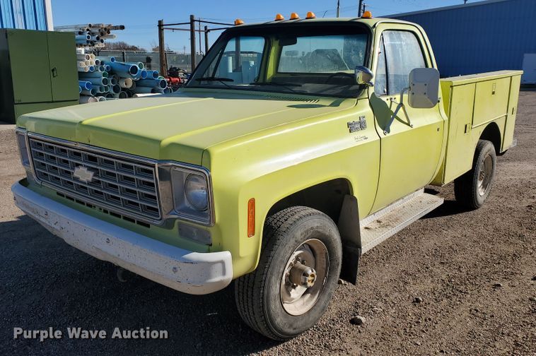 1976 Chevrolet K20 Custom Deluxe utility bed pickup truck in Goodland ...