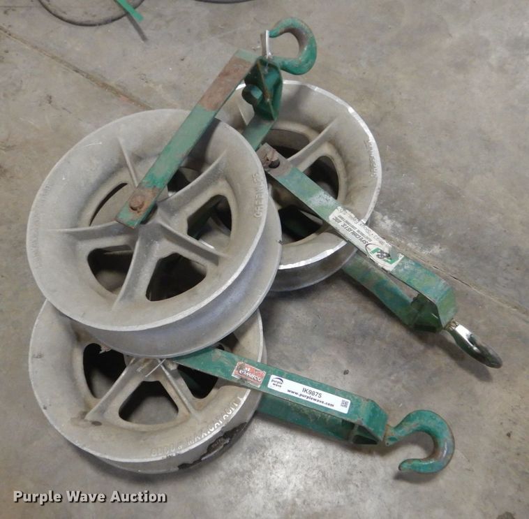 (3) Greenlee cable pull sheaves in Sioux Falls, SD | Item IK9875 sold ...