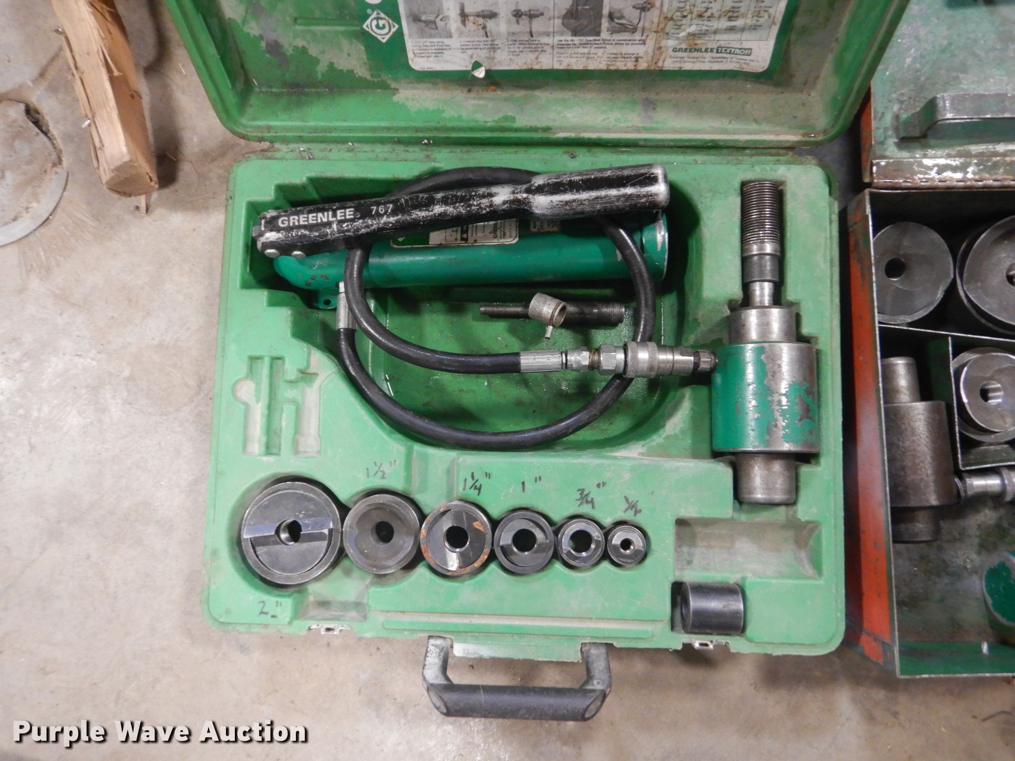 (2) Greenlee 762 knock-out sets in Sioux Falls, SD | Item HE9538 sold ...