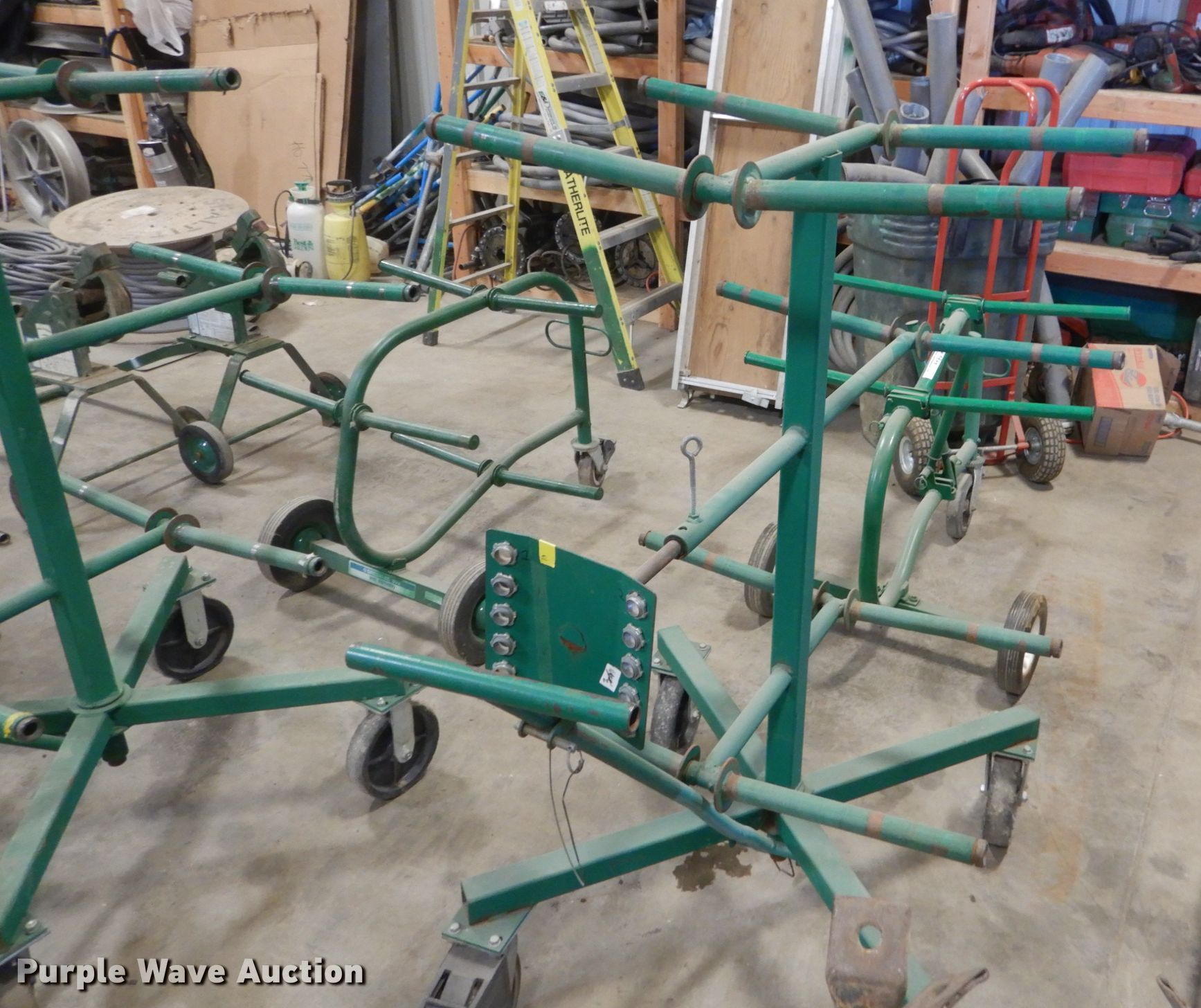 (2) wire spool carts in Sioux Falls, SD | Item IK9866 sold | Purple Wave
