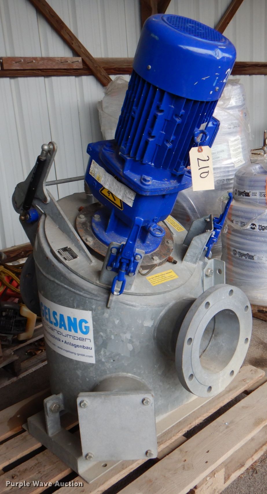 Vogelsang sludge grinder/pump in Tulsa, OK | Item HW9980 sold | Purple Wave