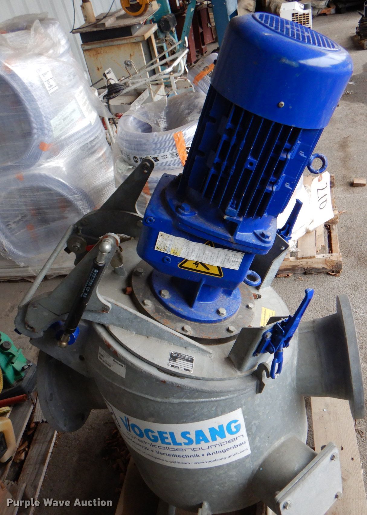 Vogelsang sludge grinder/pump in Tulsa, OK | Item HW9980 sold | Purple Wave