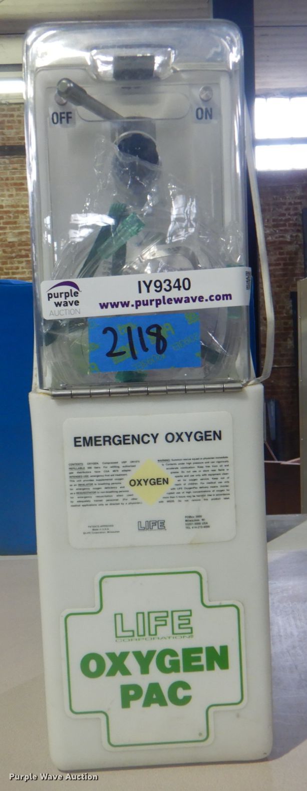 Life Oxygen PAC in Tulsa, OK | Item IY9340 sold | Purple Wave