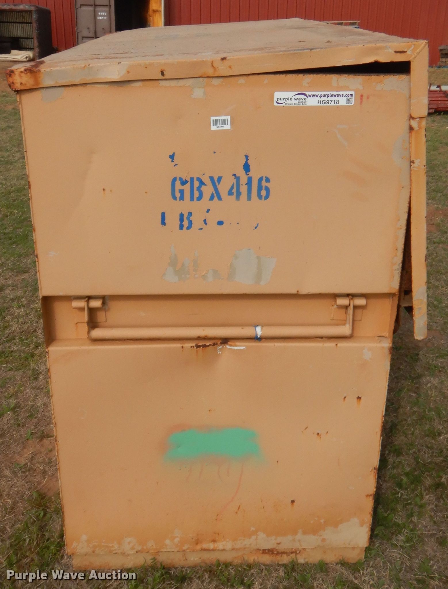 Job box in El Reno, OK | Item HG9718 sold | Purple Wave