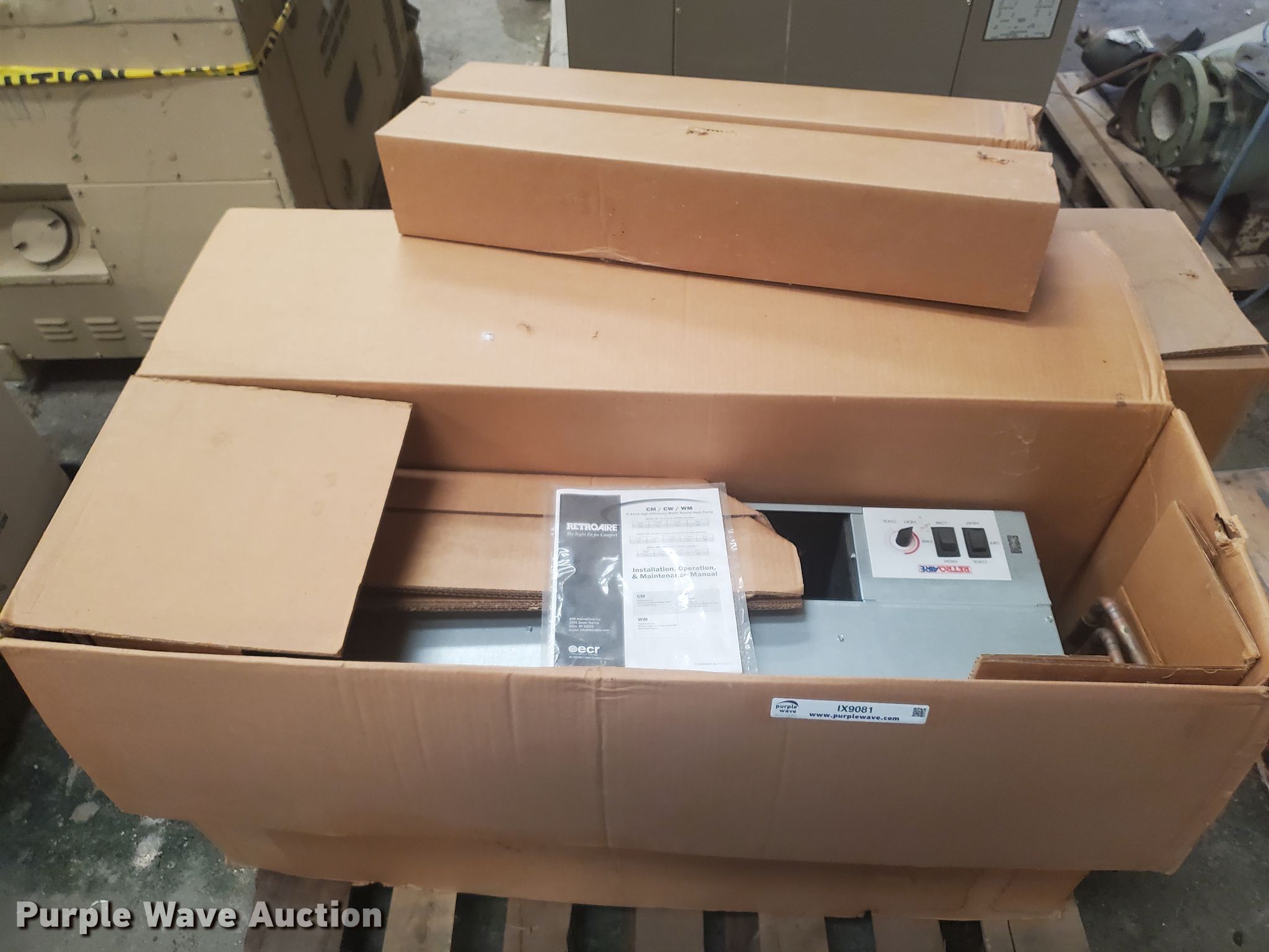 (2) RetroAire CM heat pumps in Salina, KS | Item IX9081 sold | Purple Wave