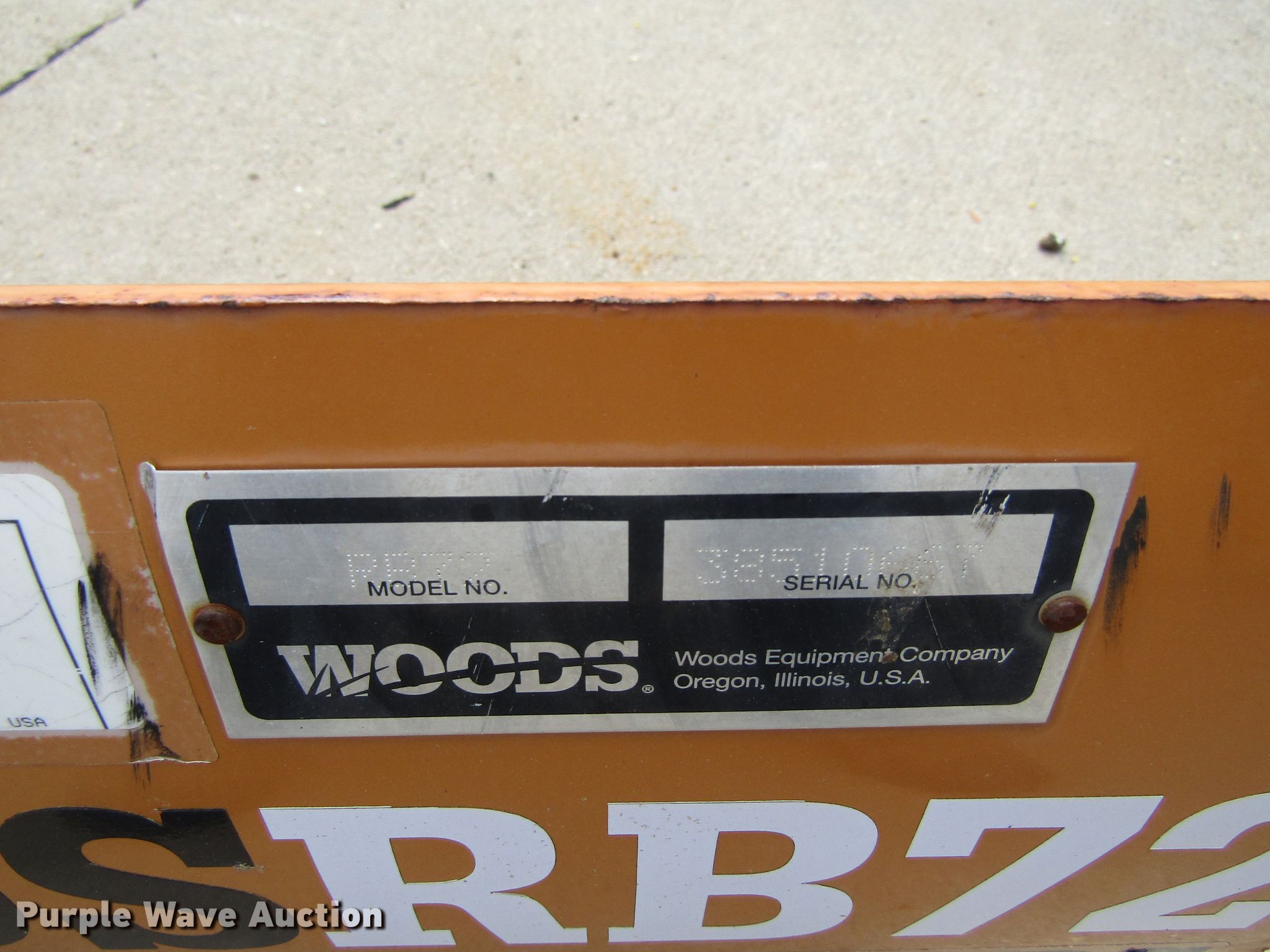 Woods RB72 72"W blade in Cedar Falls, IA | Item GC9915 sold | Purple Wave