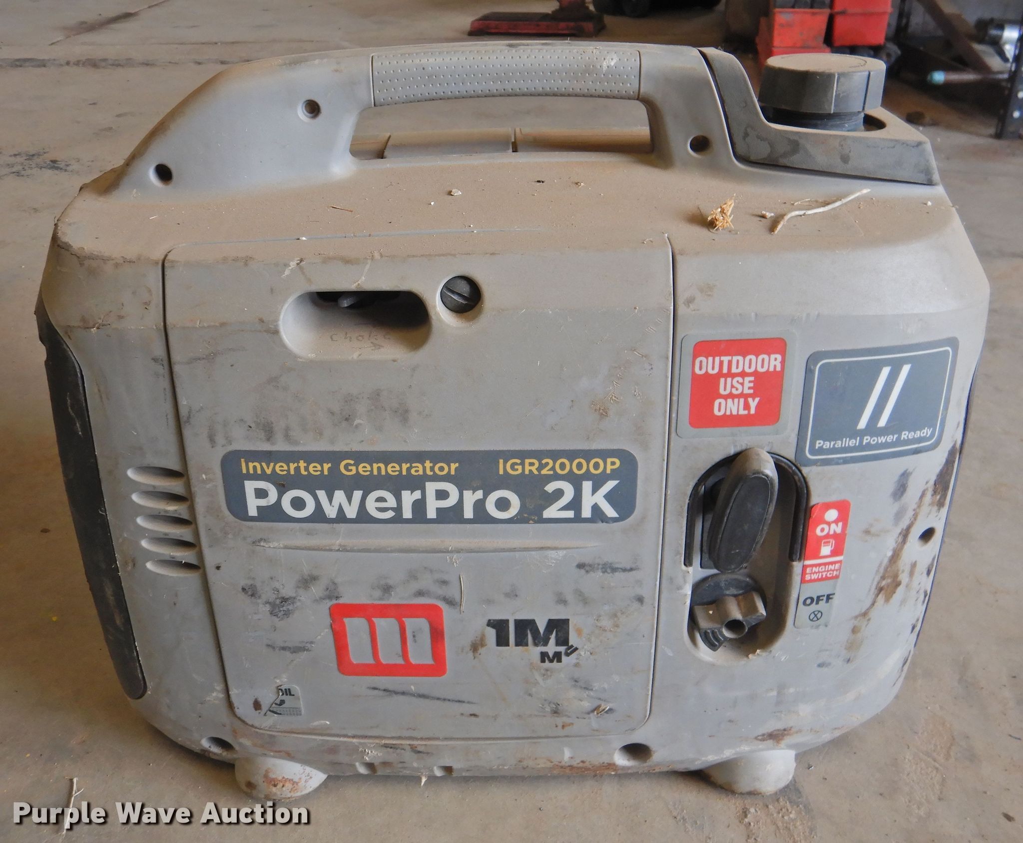 MMD PowerPro 2k generator in Amarillo, TX | Item HN9116 sold | Purple Wave