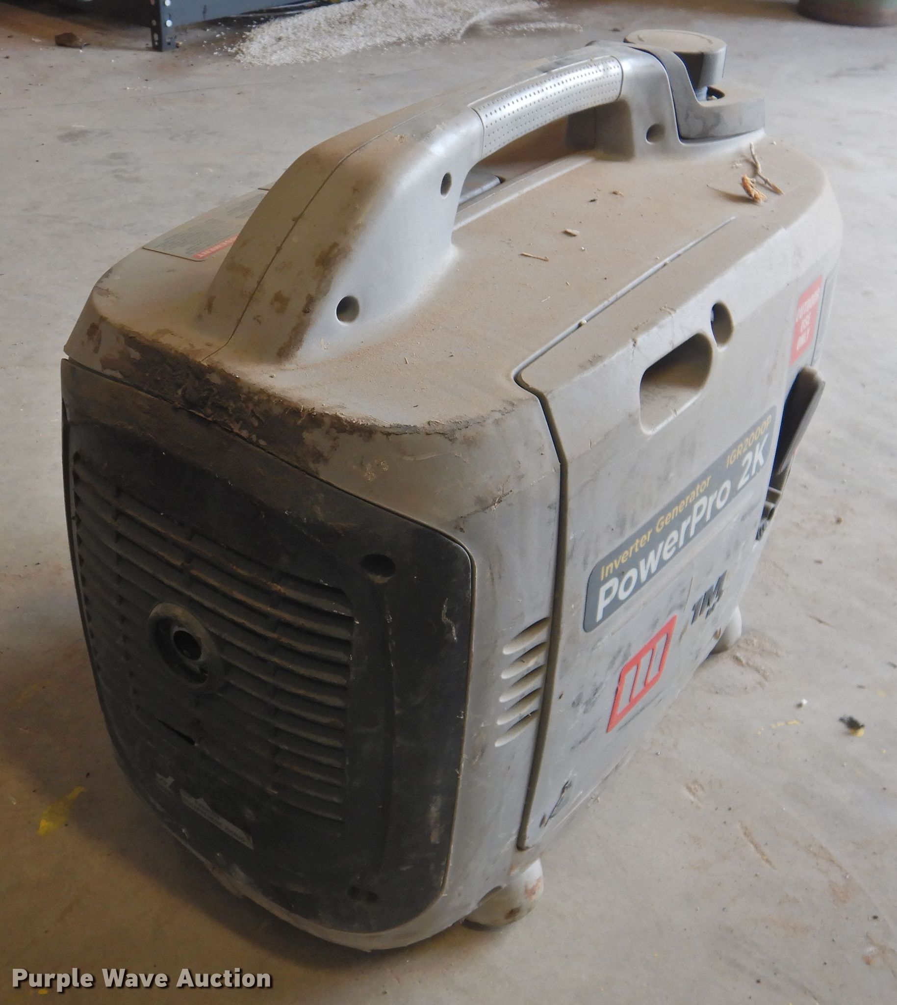 MMD PowerPro 2k generator in Amarillo, TX | Item HN9116 sold | Purple Wave
