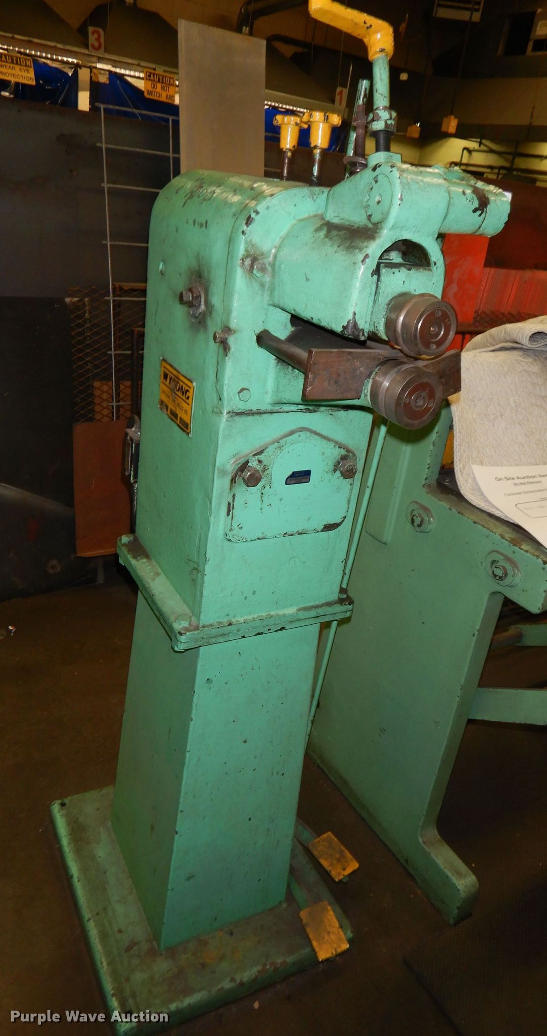 Wysong 410 bead roller in Junction City, KS | Item IS9004 sold | Purple ...