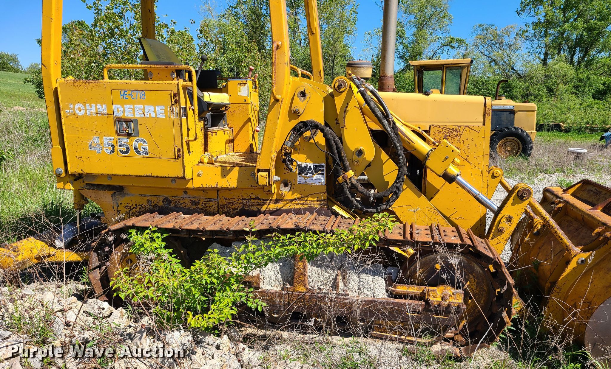 1990 John Deere 455G track loader in Buckner, MO | Item DN5626 sold ...