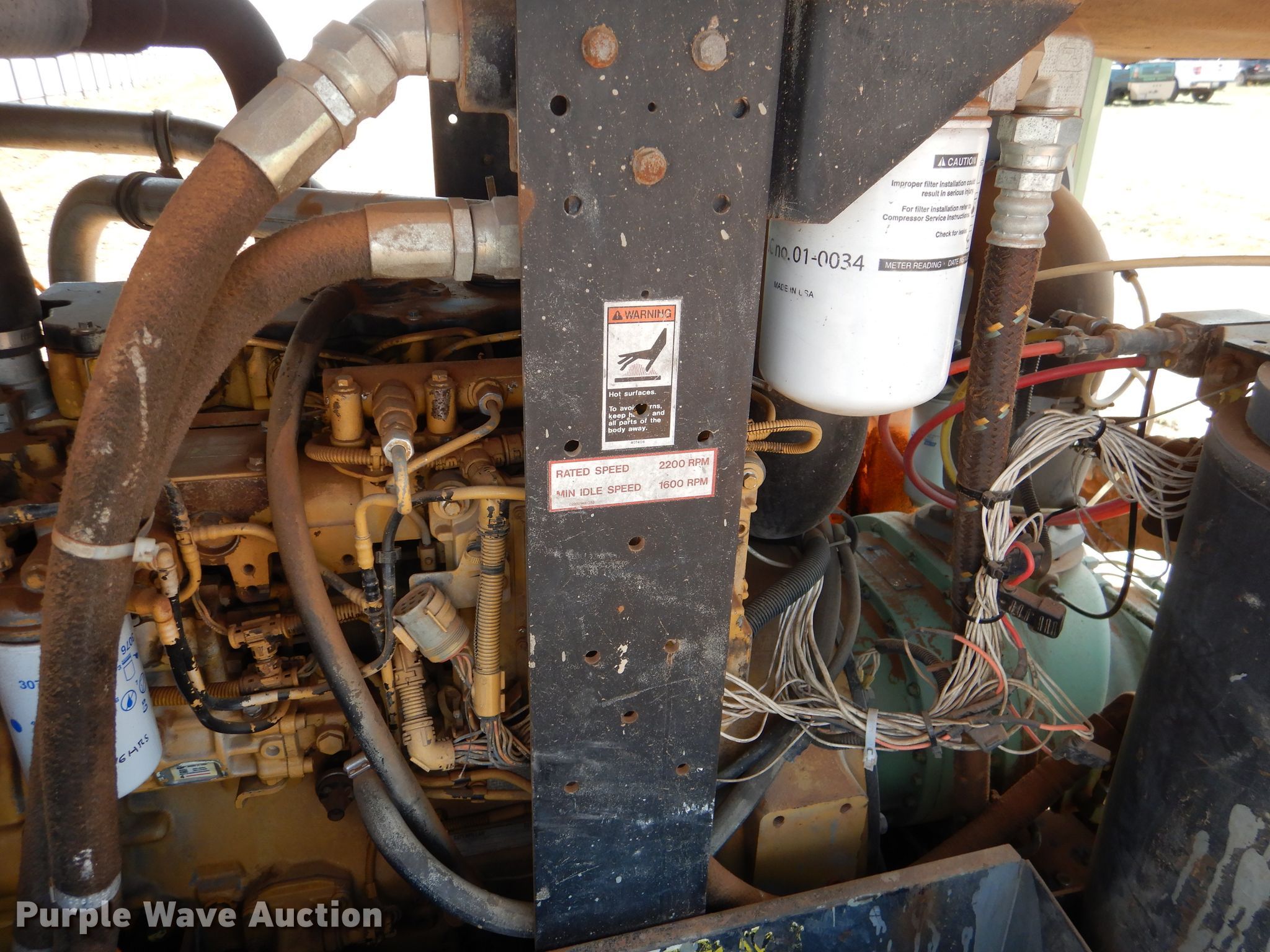 Sullair 375 air compressor in Stanton, TX | Item HC9168 sold | Purple Wave