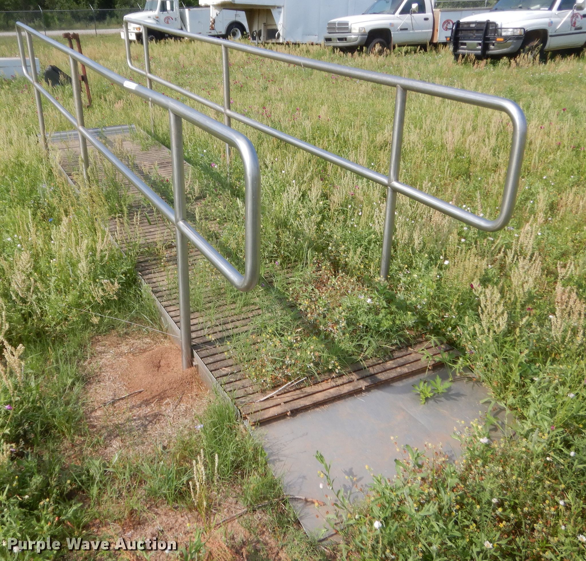 Metal handicap bridge in Purcell, OK | Item IP9952 sold | Purple Wave