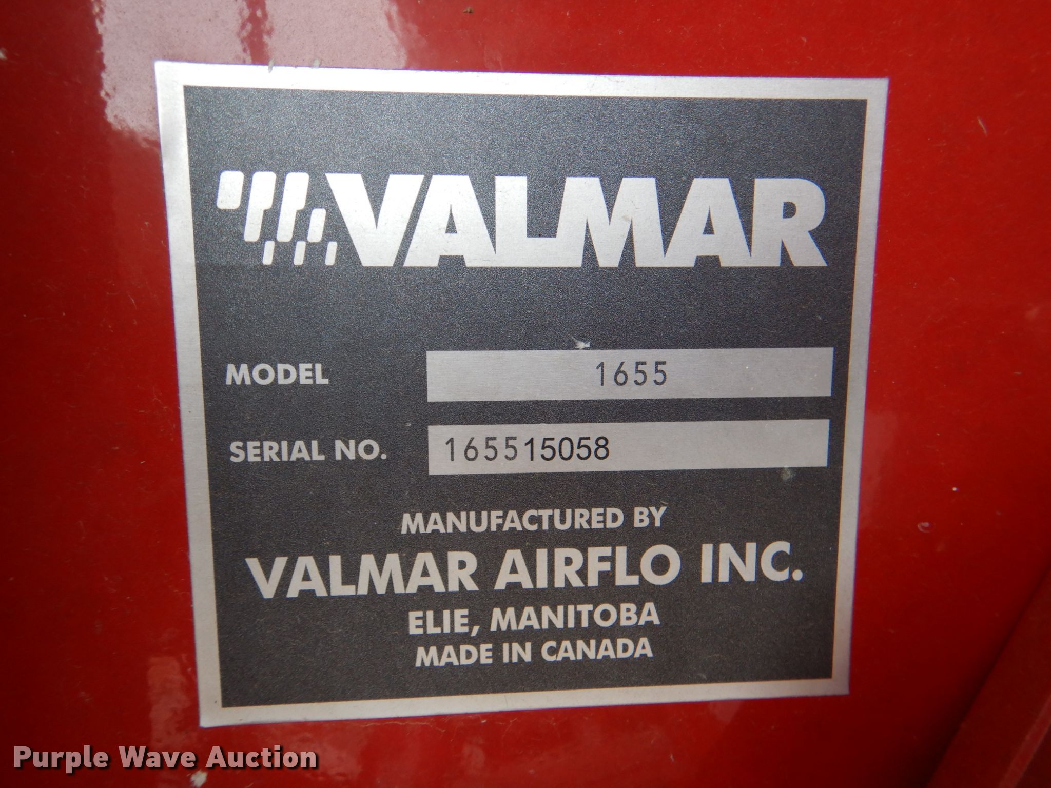 Valmar 1655 granular applicator in Davis, OK | Item HC9372 for sale ...