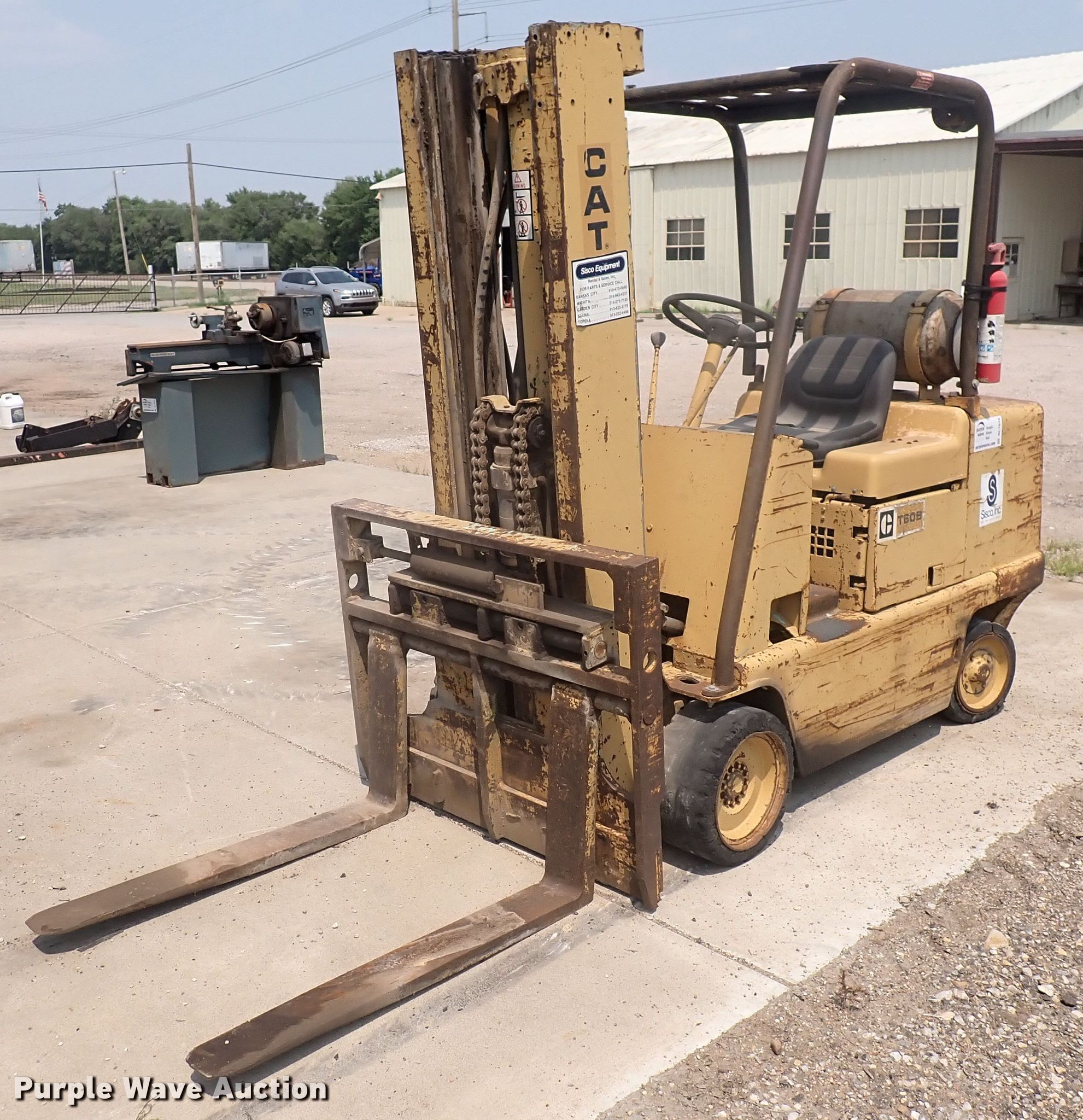Caterpillar T60B forklift in Park City, KS | Item DL7616 sold | Purple Wave