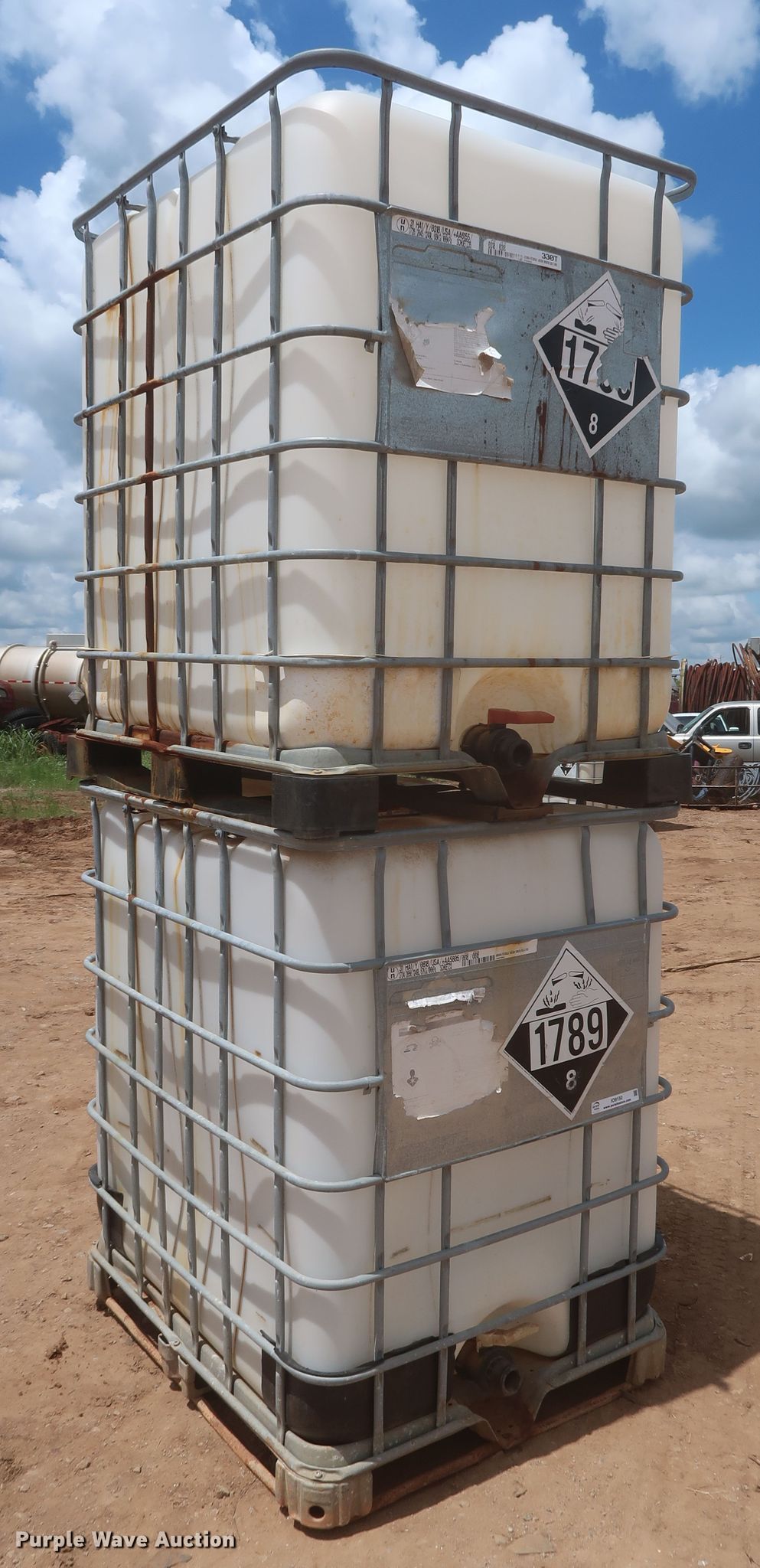 (4) Schutz intermediate bulk containers in Marlow, OK | Item IO9150 ...