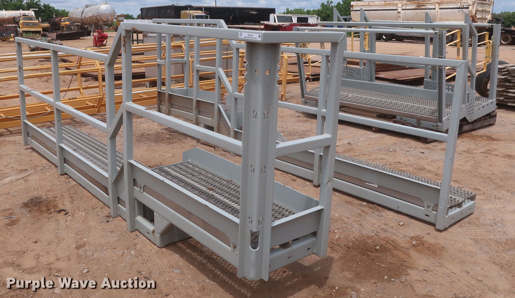 FabEnCo tank trailer catwalk in Marlow, OK | Item IO9155 sold | Purple Wave