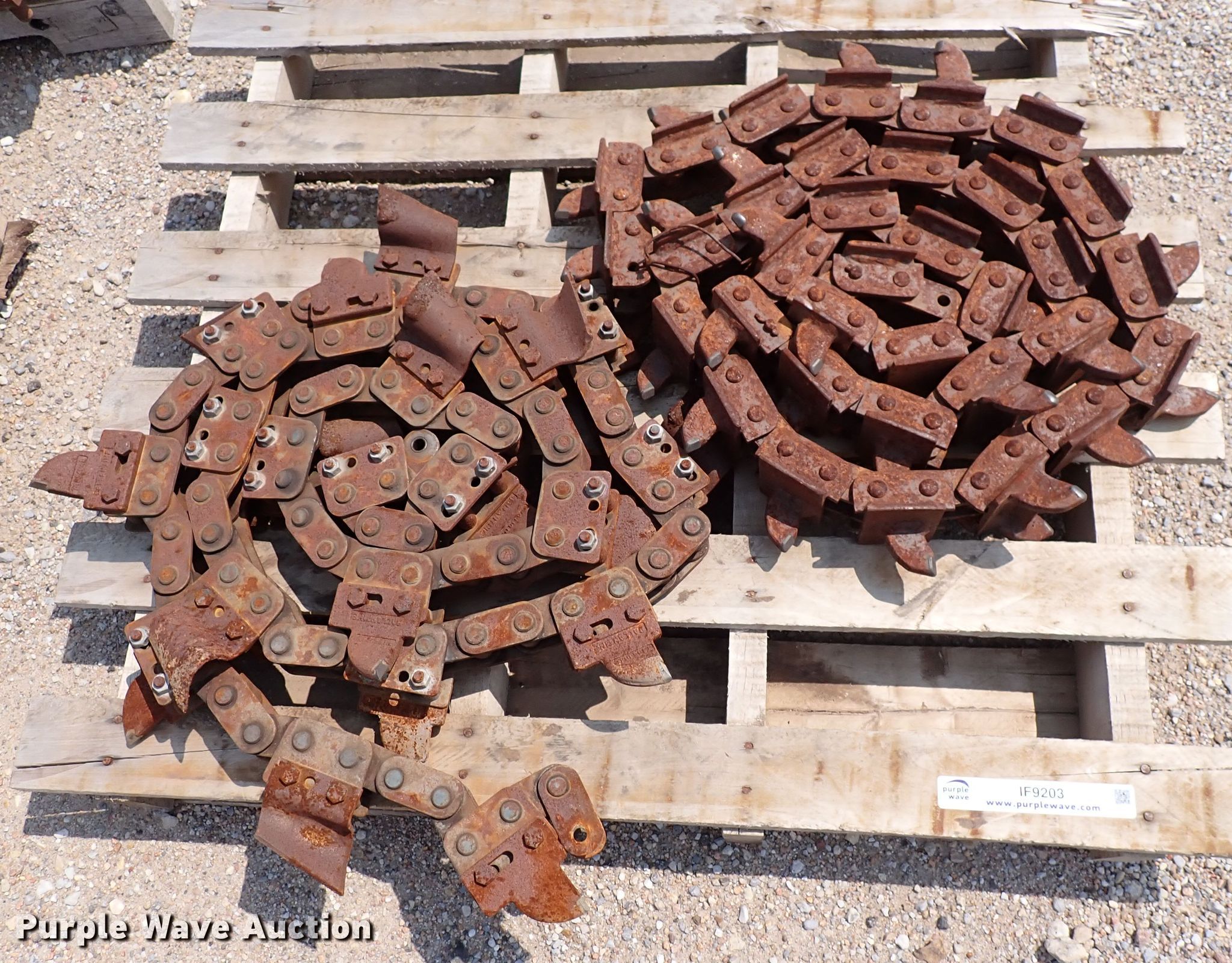 (2) trencher chains in Park City, KS | Item IF9203 sold | Purple Wave
