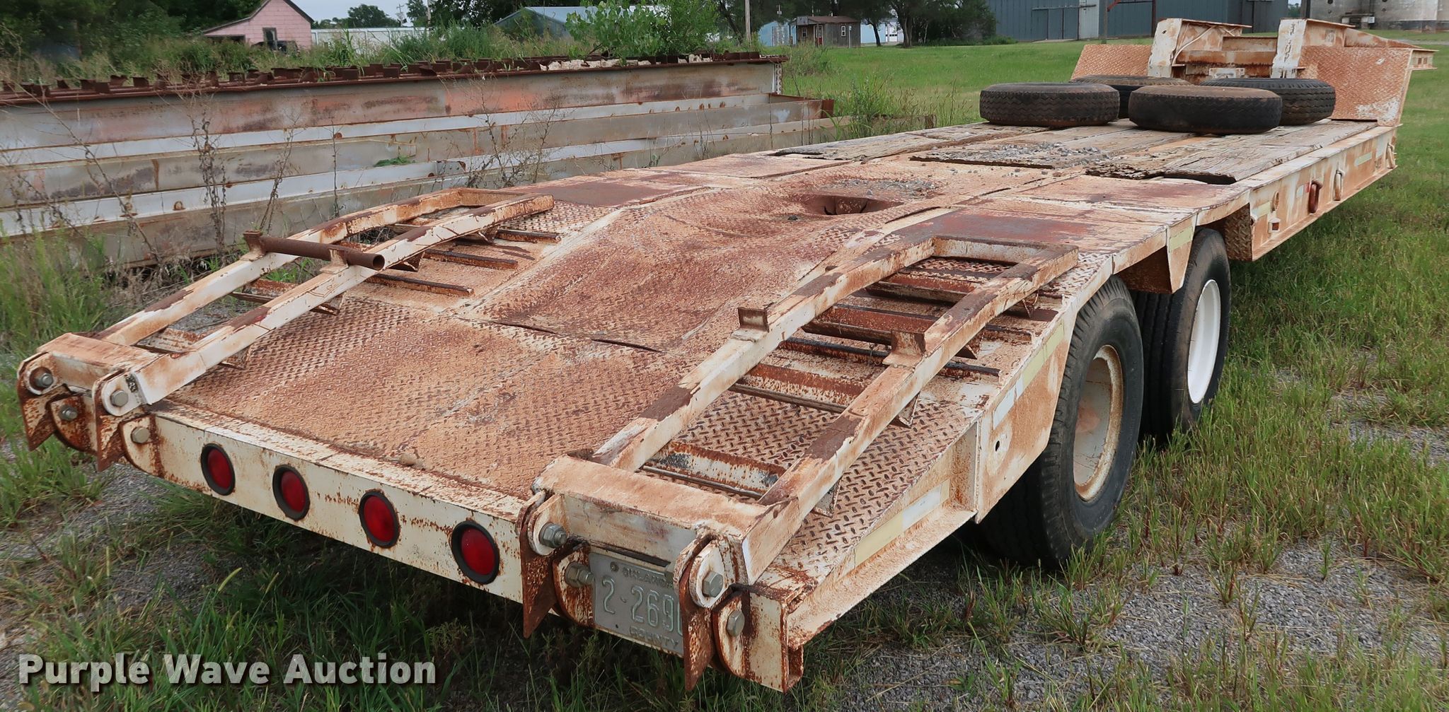 1968 Hyster equipment trailer in Butler, OK | Item KQ9786 sold | Purple ...